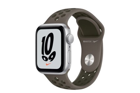 Buy Apple Watch Nike SE Silver Aluminum Case with Nike Sport Band ...