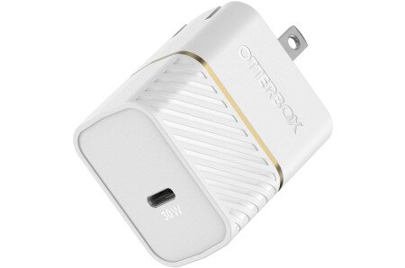 OtterBox USB-C Wall Fast Charger, 30W - Cloud Dust (White) - Tejar.pk