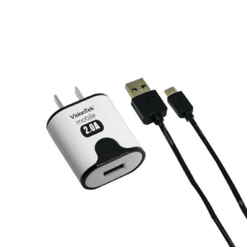 Buy VisionTek 2 Amp Home Charger with 3.2 Foot Micro USB Cable online ...
