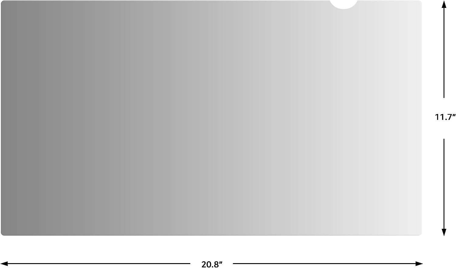 Buy Amazon Basics Privacy Screen Filter 16:9 Widescreen Monitor - 23.8 ...