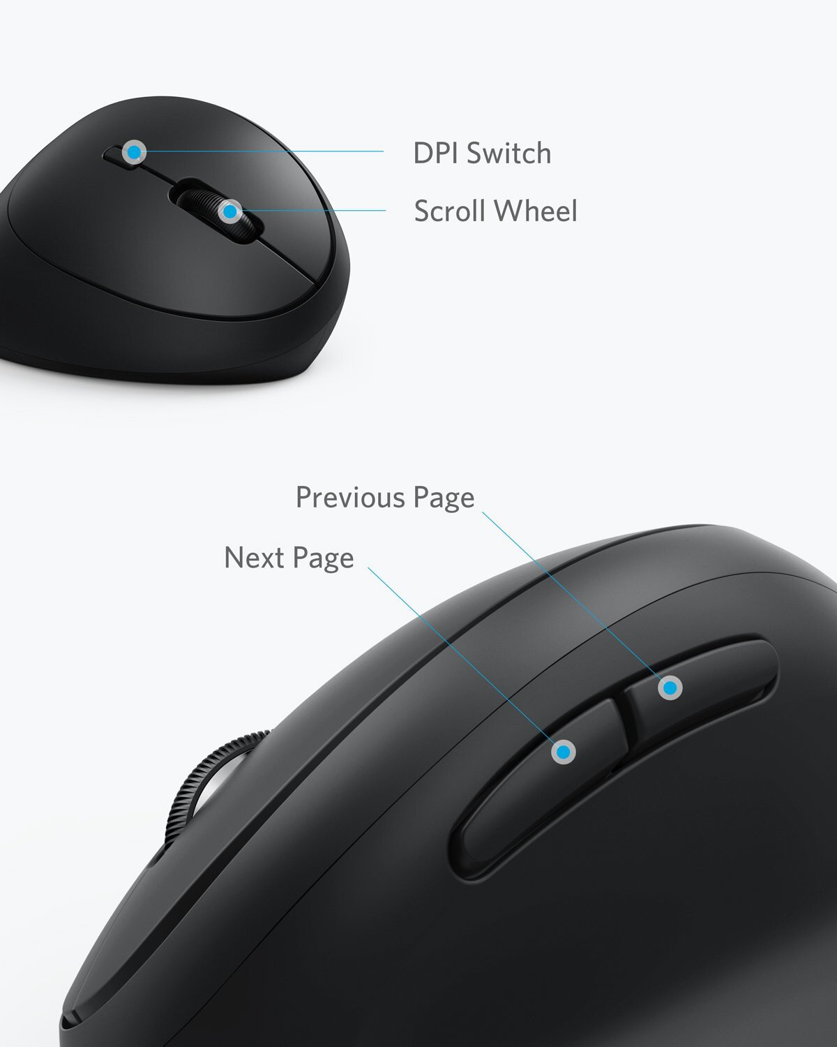 Buy Anker Wireless Vertical Ergonomic Mouse online in Pakistan - Tejar.pk
