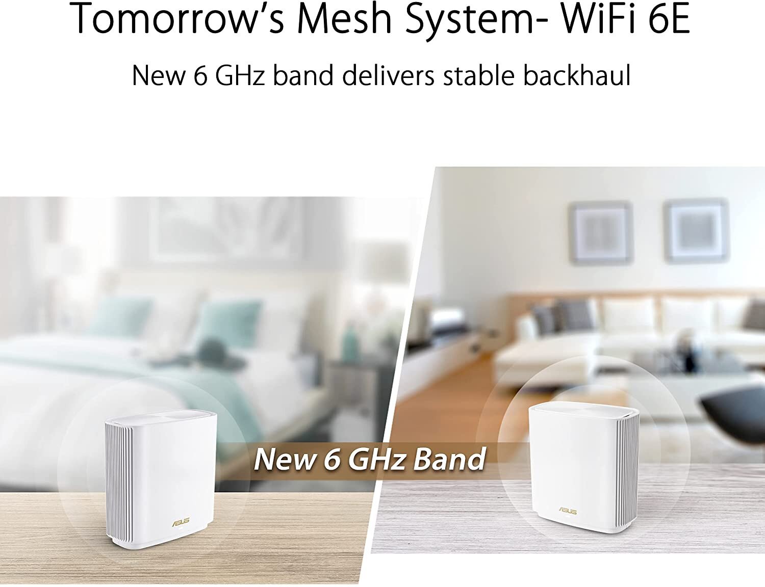 Buy ASUS ZenWiFi ET8 AX6600 Wireless Tri-Band Gigabit Mesh Wi-Fi System ...