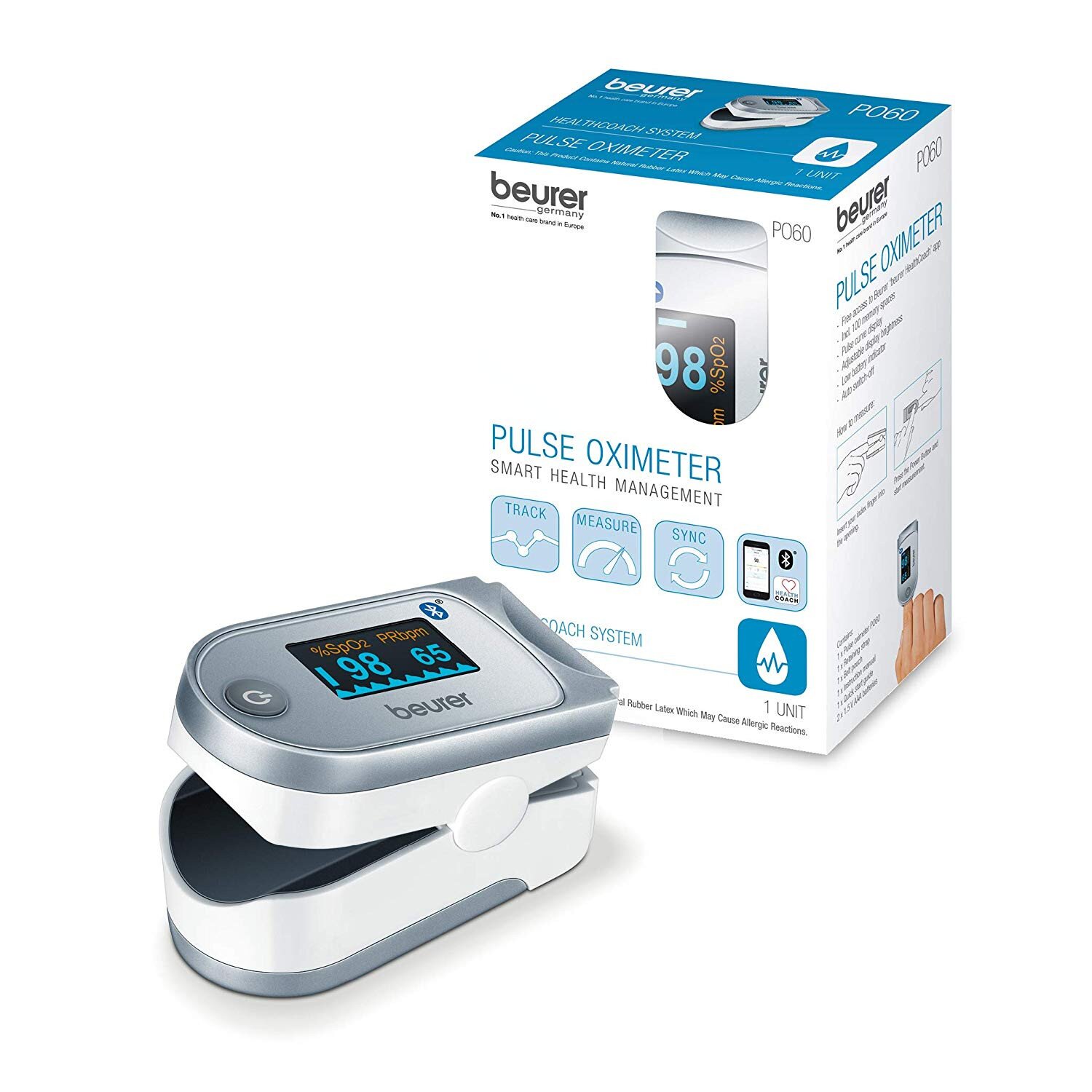 Buy Beurer Po 60 Bluetooth Pulse Oximeter online in Pakistan - Tejar.pk