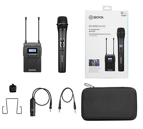Buy BOYA BY-WM8 Pro-K3 UHF Dual-Channel Wireless Microphone System ...