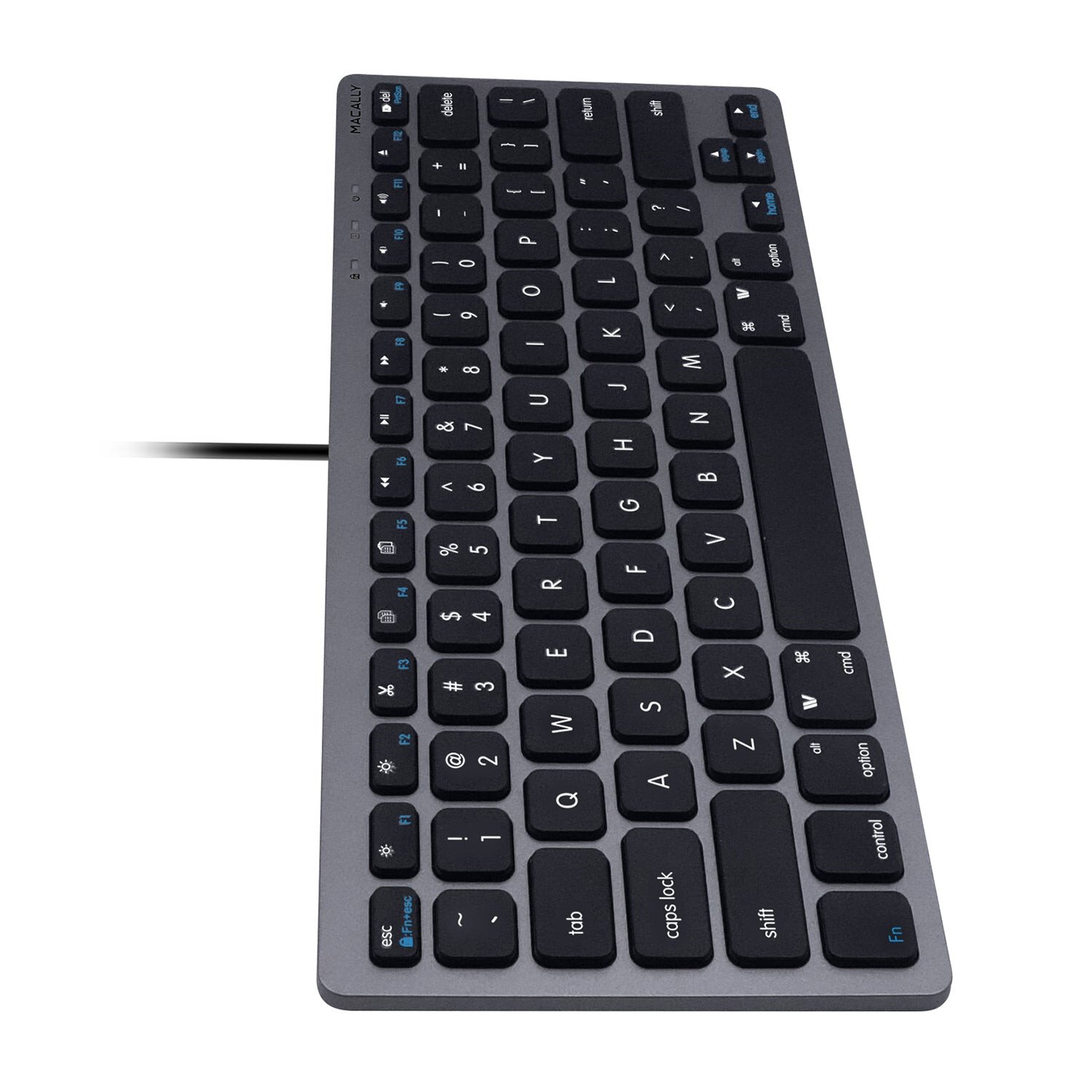 Buy Macally Compact Space Gray USB Wired Keyboard for Mac and PC online ...