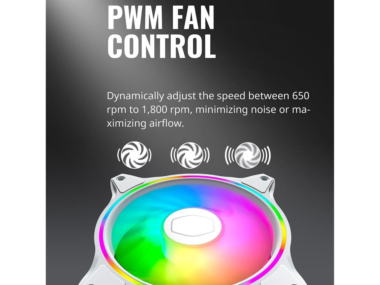 Buy Cooler Master MasterFan MF120 Halo ARGB Case Fan - White online in ...