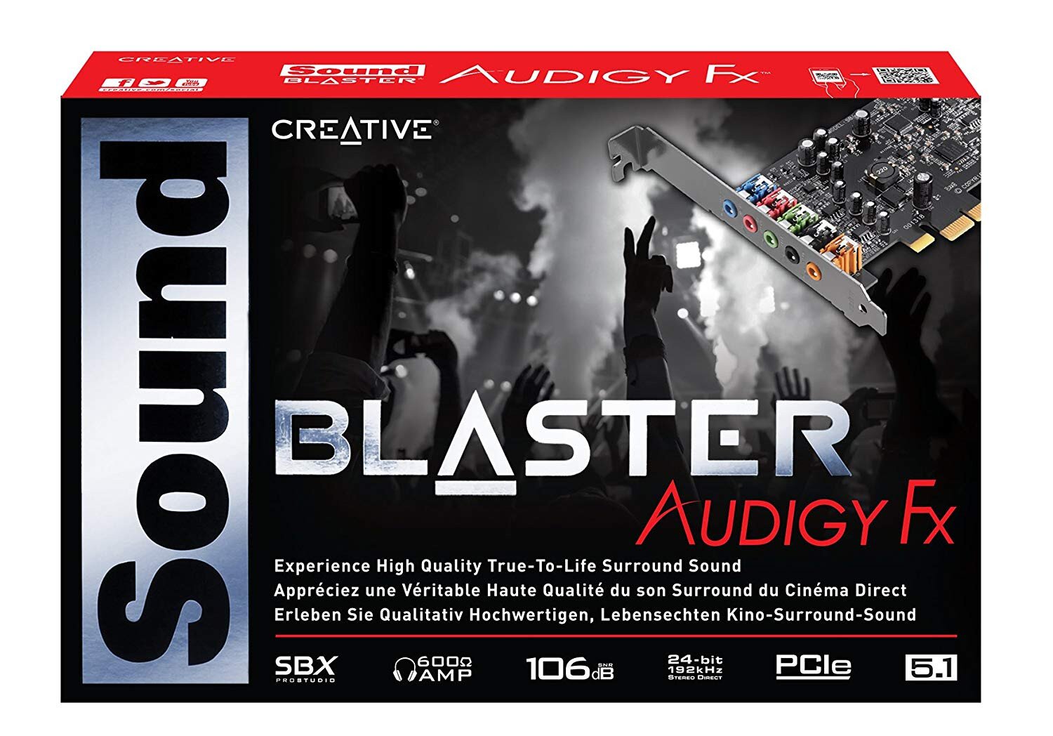Buy Creative Labs Sound Blaster Audigy Fx 5.1 PCle Sound Card with SBX ...