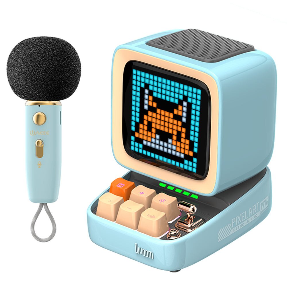 Buy Divoom Ditoo-Mic Mini Karaoke Machine Pixel Art Bluetooth Speaker ...