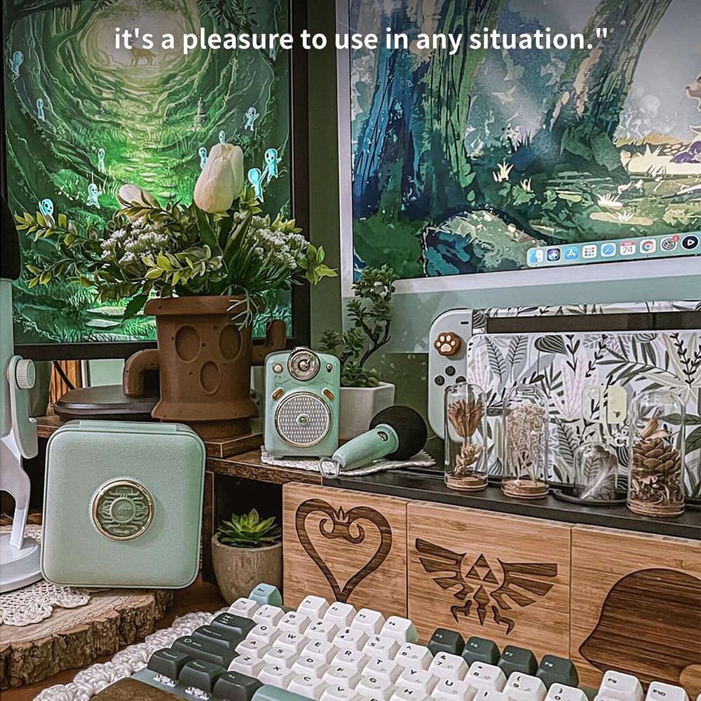 Buy Divoom Fairy-OK Retro Mini Karaoke Speaker - Green online in ...