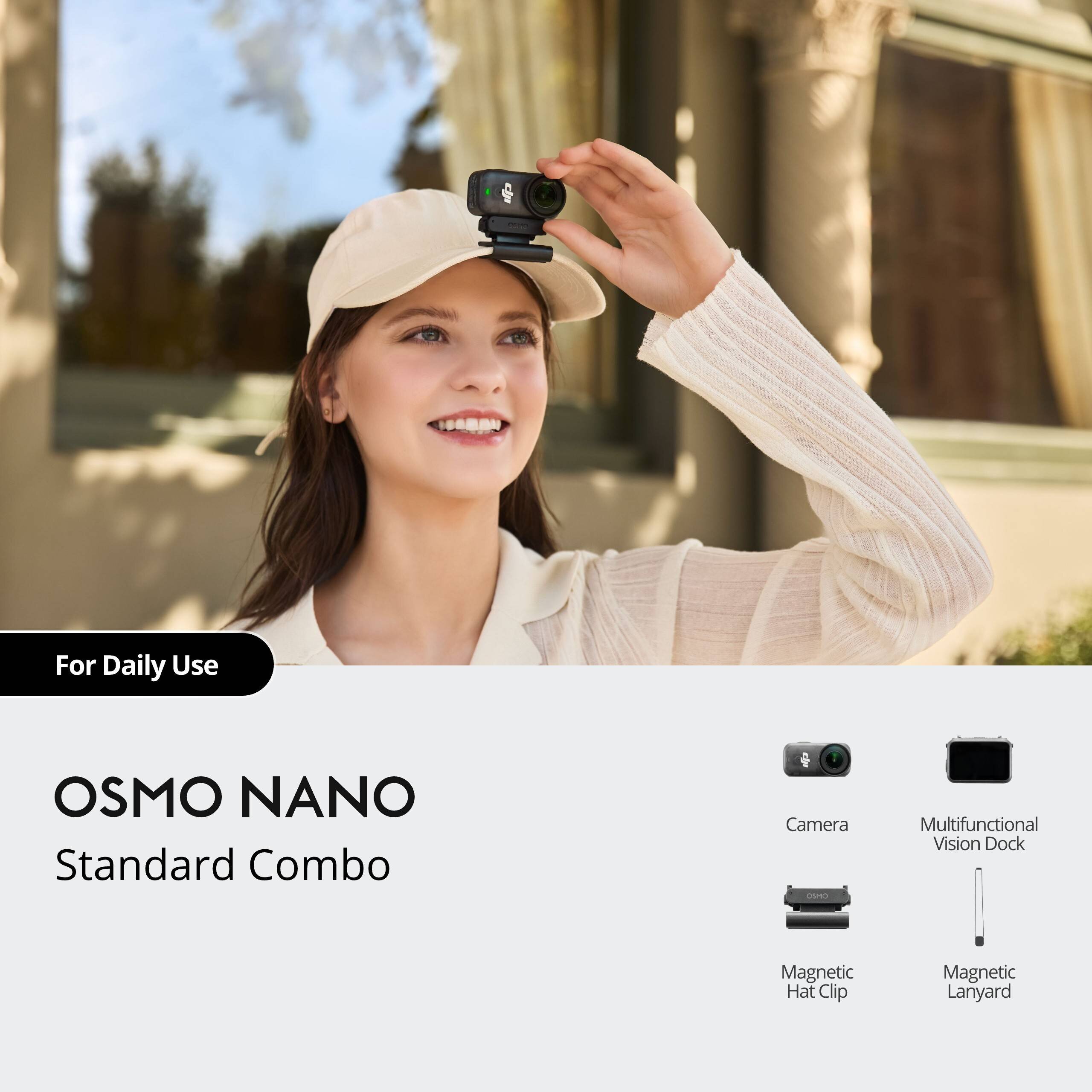 Buy DJI Osmo Nano 4K Wearable Action Camera - Standard Combo (64GB ...