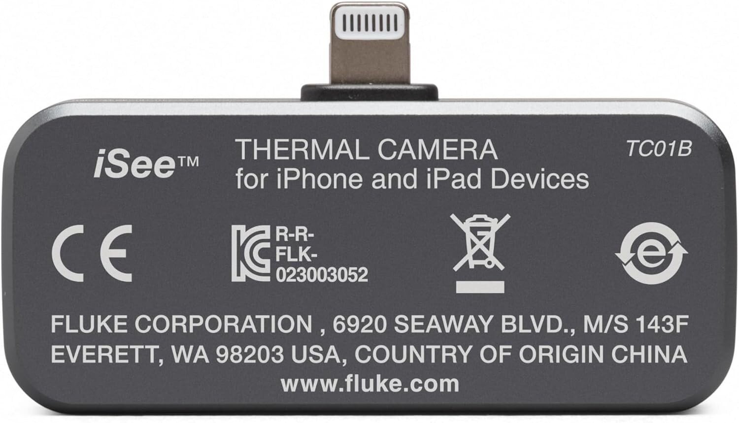 Buy Fluke Networks iSee TC01B 25Hz Mobile Thermal Camera - iOS ...
