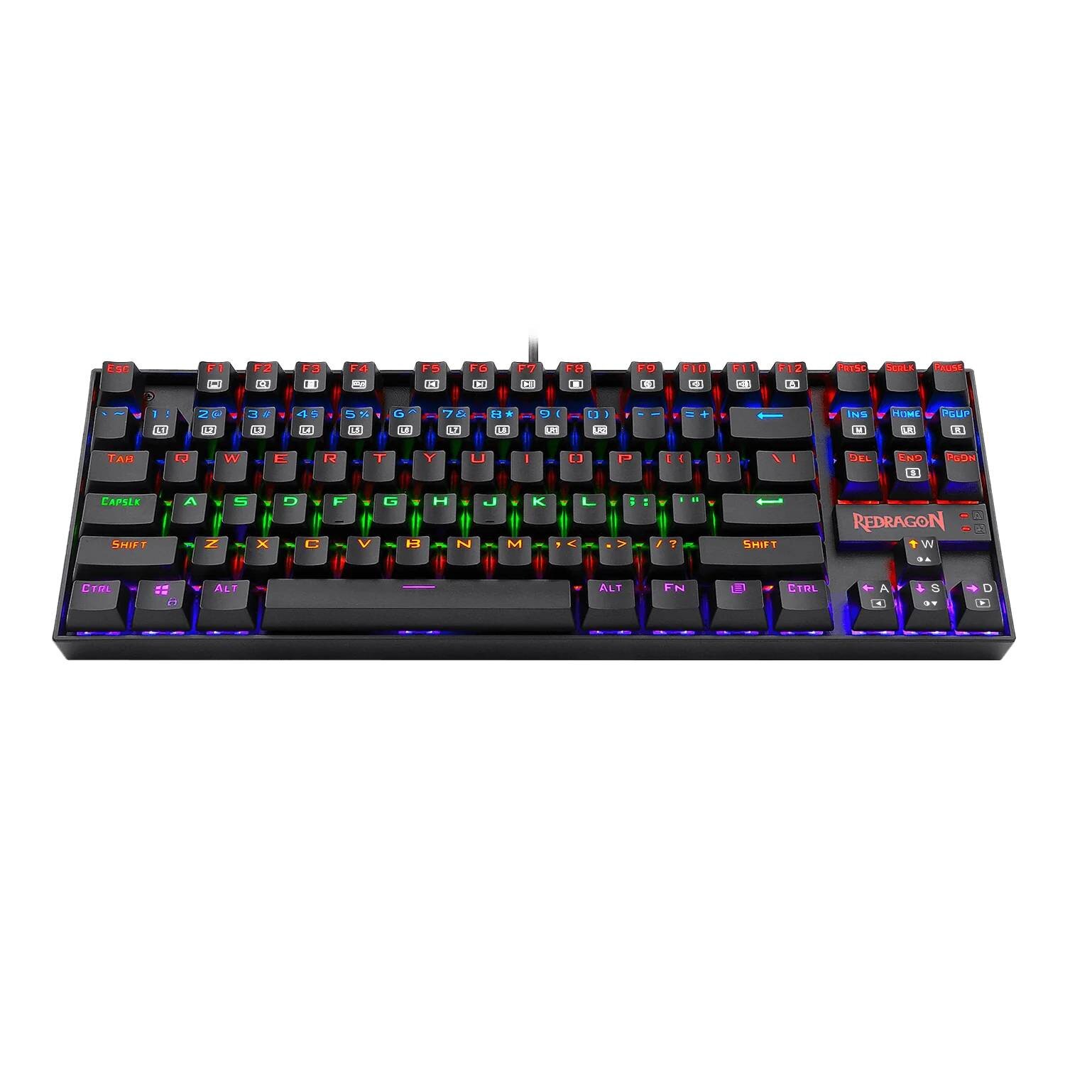Buy Redragon K552-R KUMARA RAINBOW RGB Backlit Mechanical Gaming ...