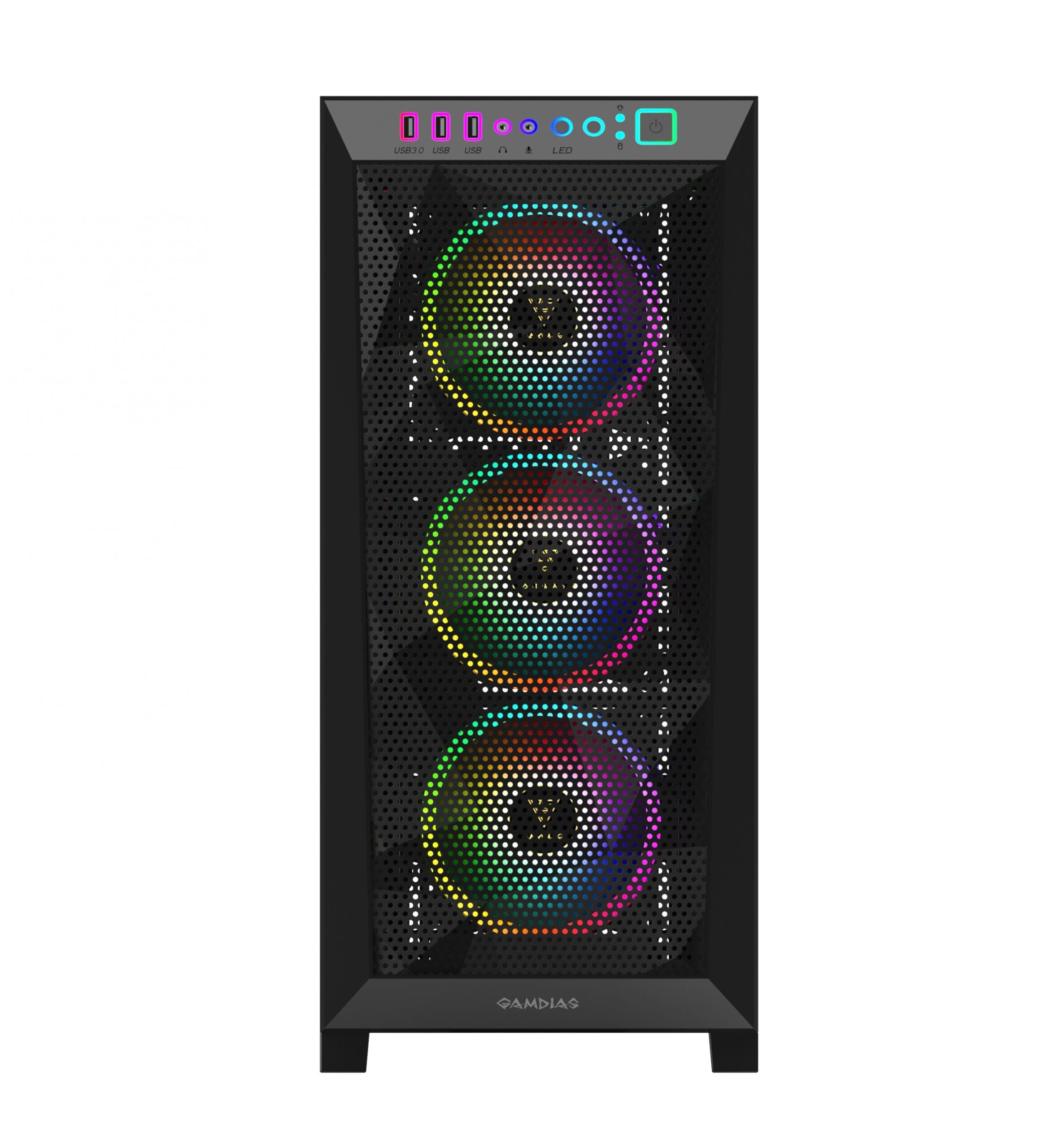 Buy Gamdias Athena M1 Elite Tempered Glass RGB Mid-Tower Chassis ...
