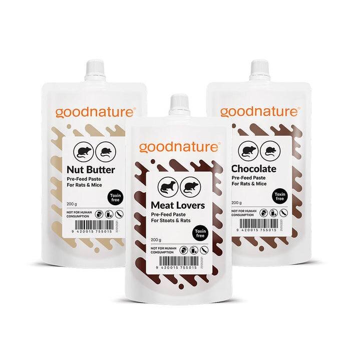 Buy Goodnature 200g Pre-Feed Paste Bag - Variety Bundle online in ...