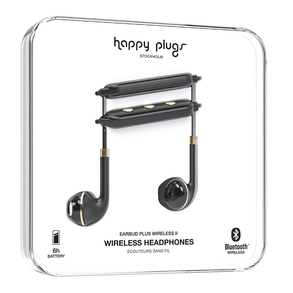Buy Happy Plugs Wireless II In-Ear Headphones - Black / Gold online in ...