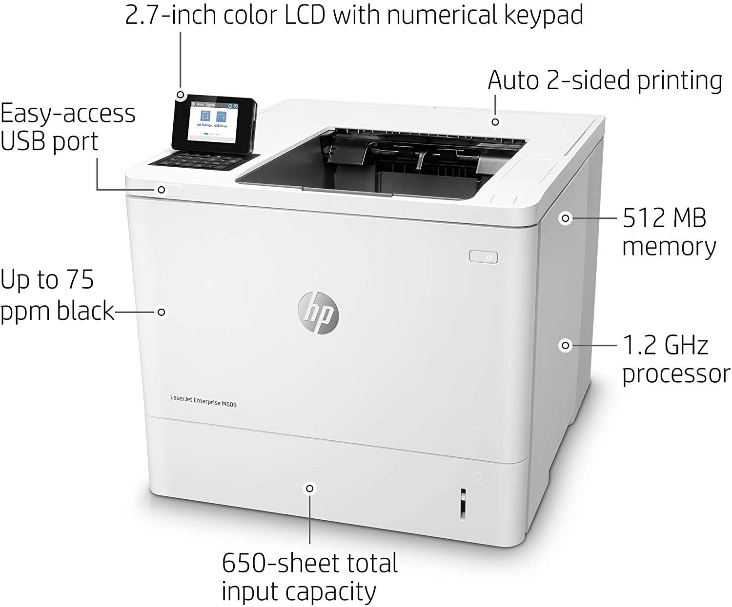 Buy HP LaserJet Enterprise M609dn Printer online in Pakistan - Tejar.pk