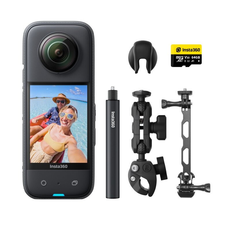 Buy Insta360 X3 Waterproof 360 Action Camera - Motorcycle Kit online in ...