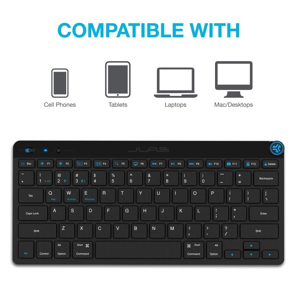 Buy JLab Audio GO Multi-Device Ultra-Compact Wireless Keyboard online ...