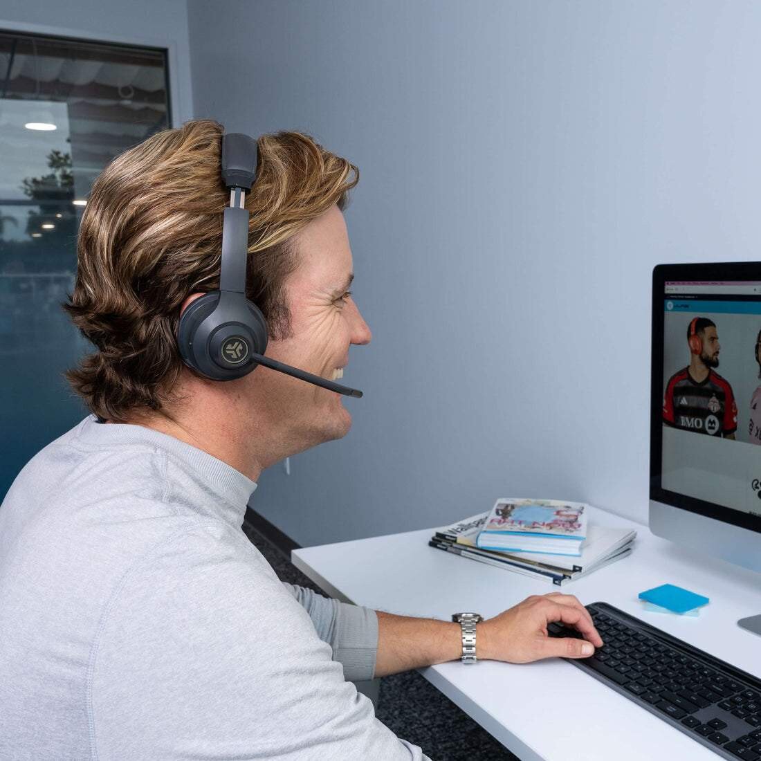 Buy JLab Audio GO Work 2nd Gen Wireless & Wired On-Ear Headset online ...