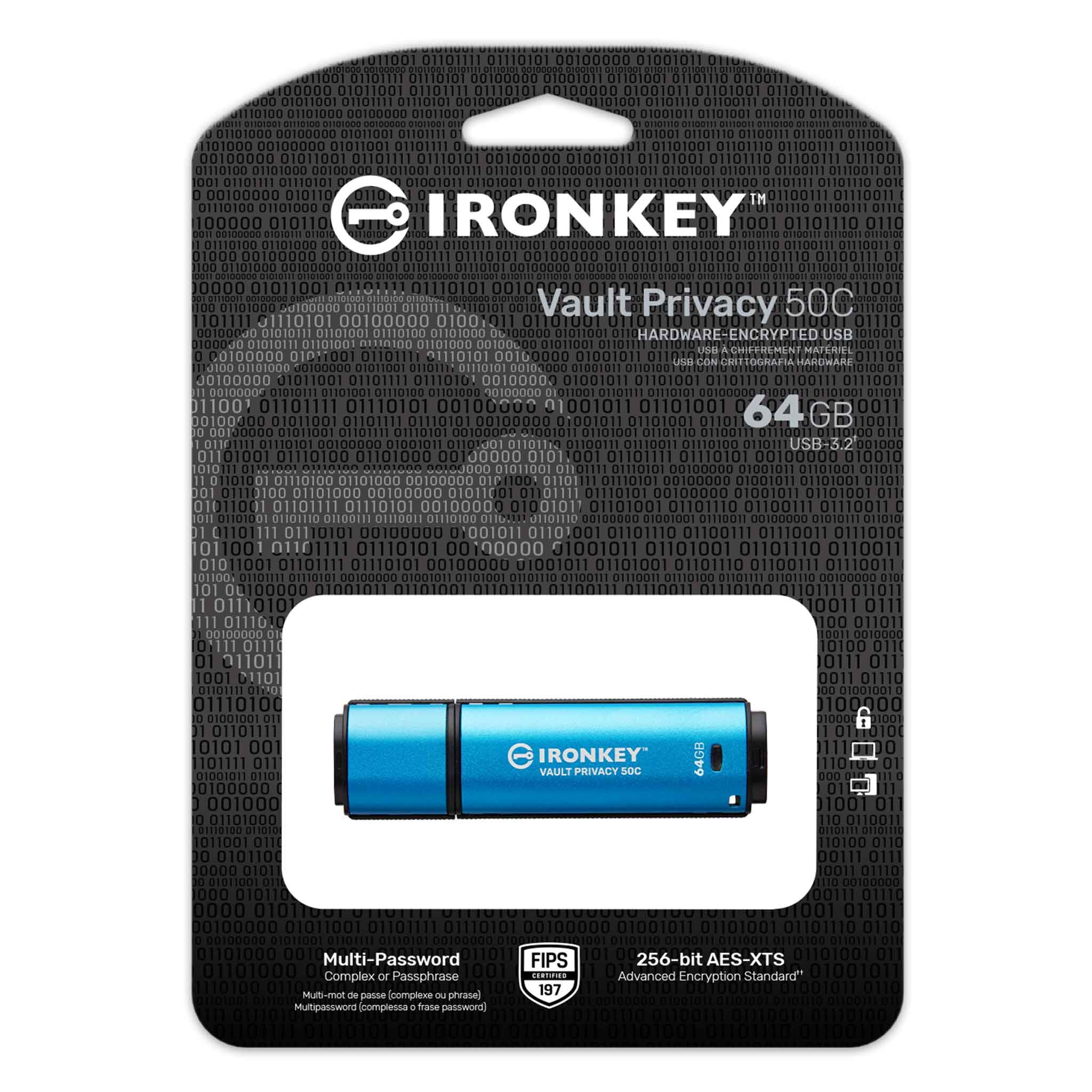 Buy Kingston Kingston IronKey Vault Privacy 50 Series USB Flash Drive ...