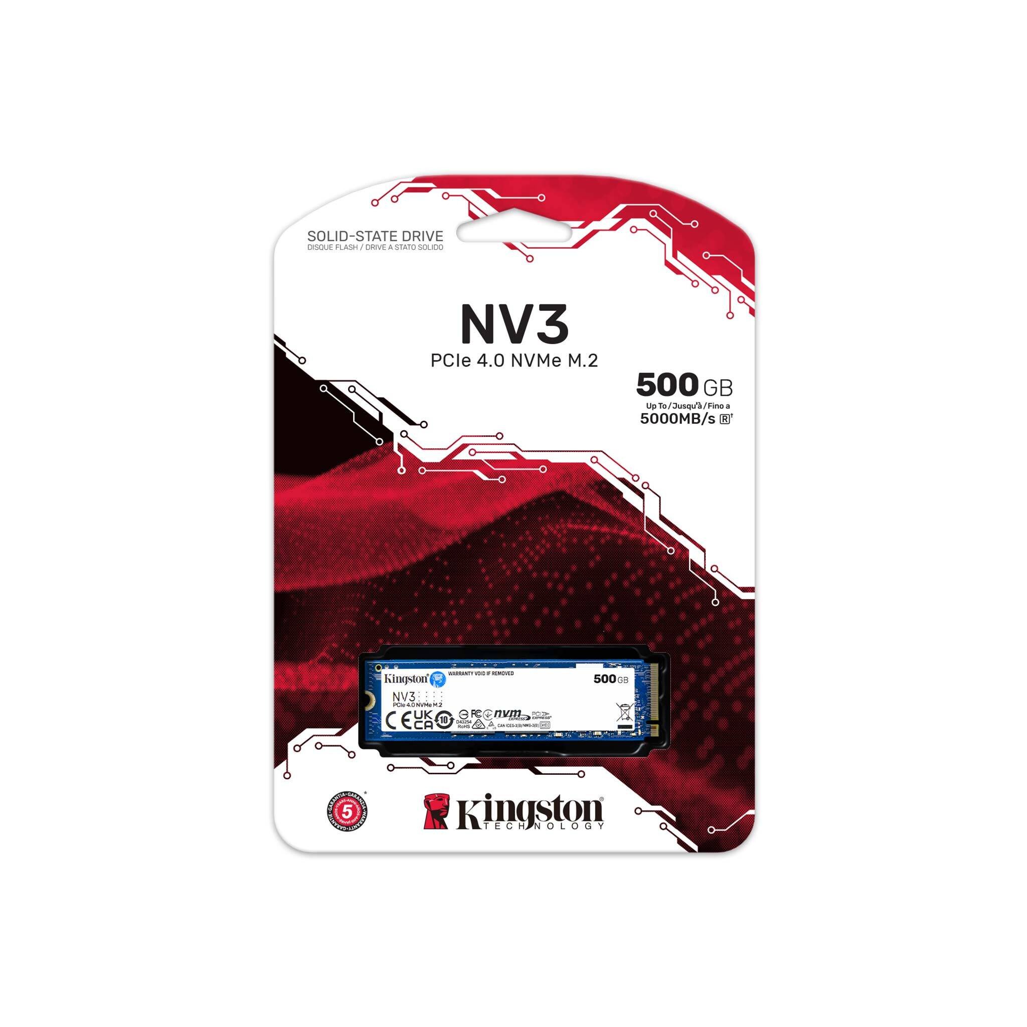 Buy Kingston NV3 PCIe 4.0 NVMe SSD - M.2 2280 - 500GB online in ...