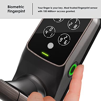 Buy Lockly Wi-Fi Enabled Secure Pro Smart Lock - Venetian Bronze ...