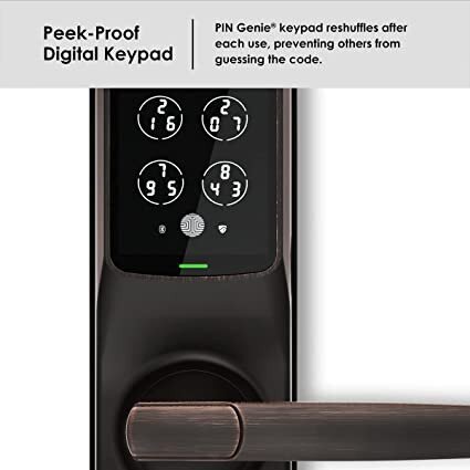 Buy Lockly Wi-Fi Enabled Secure Pro Smart Lock - Venetian Bronze ...