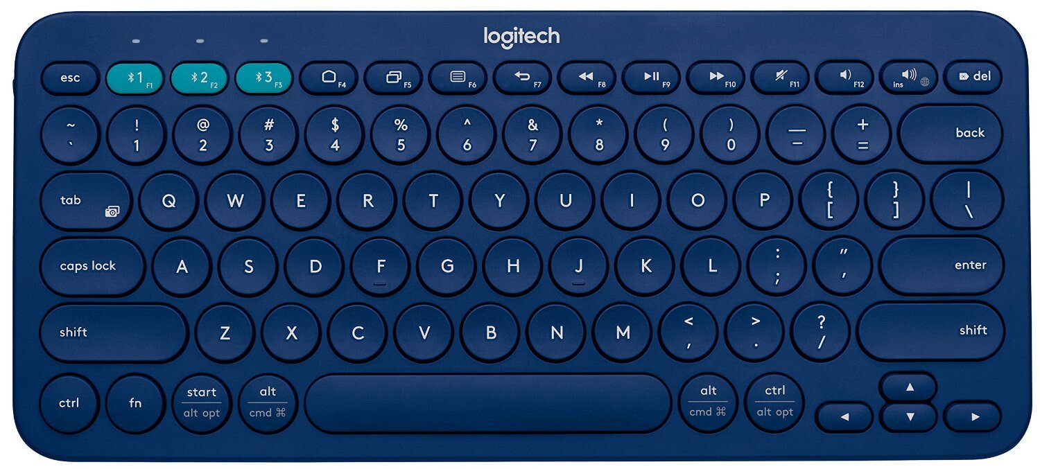 Buy Logitech K380 Multi-Device Bluetooth Keyboard - Blue online in ...