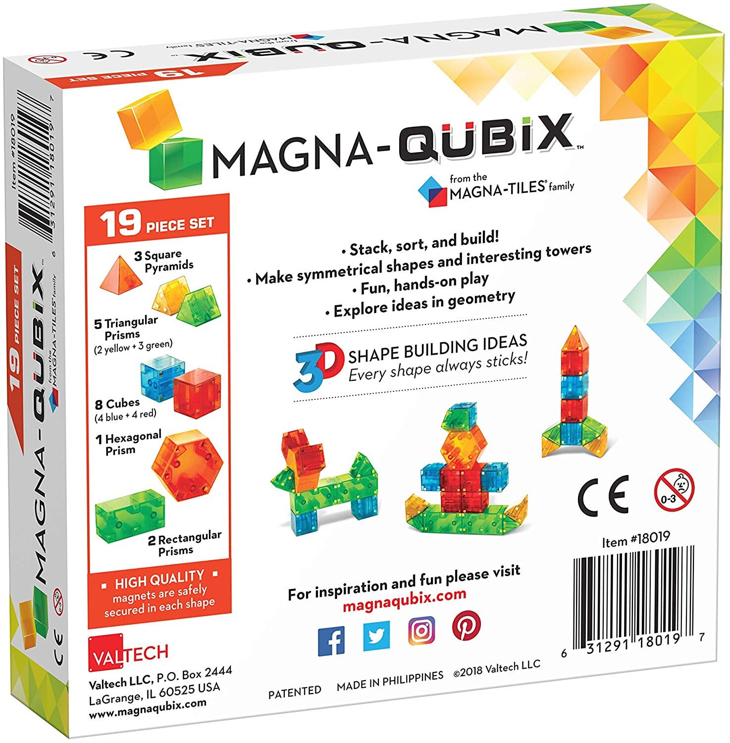 Buy Magna Tiles Qubix 19-Piece Set online in Pakistan - Tejar.pk