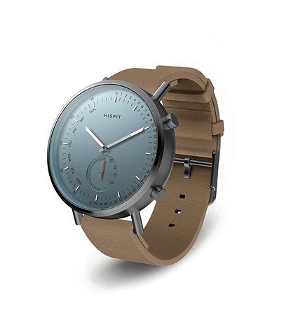 Buy Misfit Command Hybrid Smartwatch - Gunmetal - Walnut Sport Strap ...