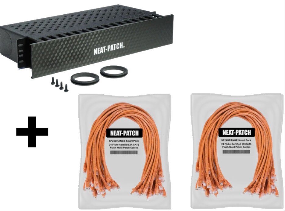 Buy Neat Patch NP2K648 - NP2 Cable Management Bay With 48 Patch Cables ...
