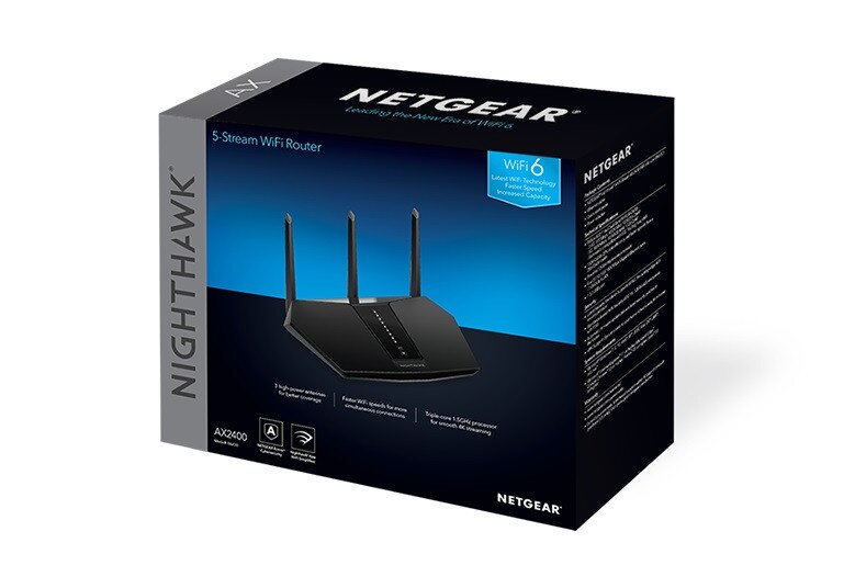 Buy NETGEAR Nighthawk AX2400 AX 5-Stream Dual-Band WiFi 6 Router (RAX30 ...