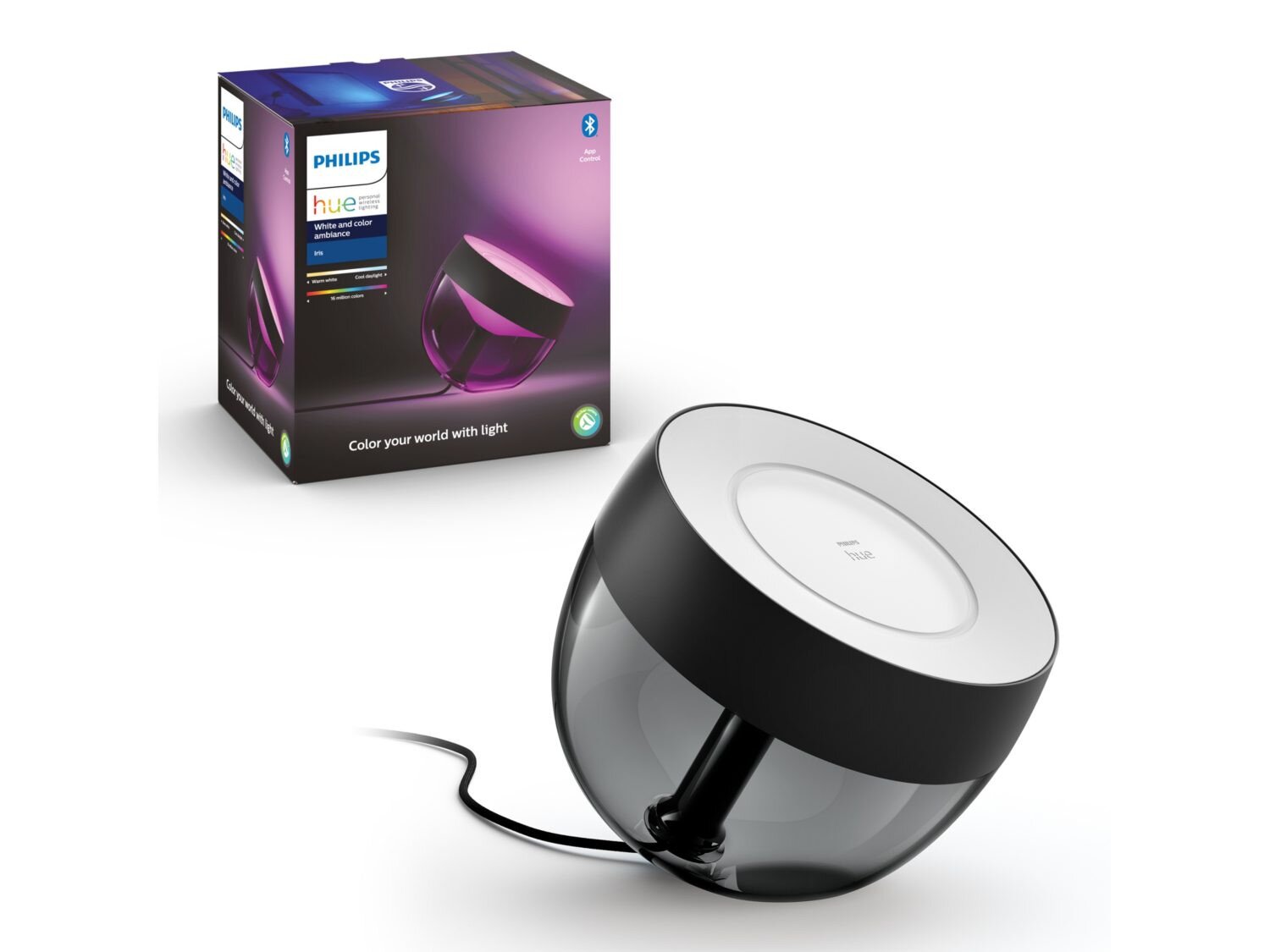 Buy Philips Hue White and Colour Ambiance Bluetooth Iris Table Lamp ...