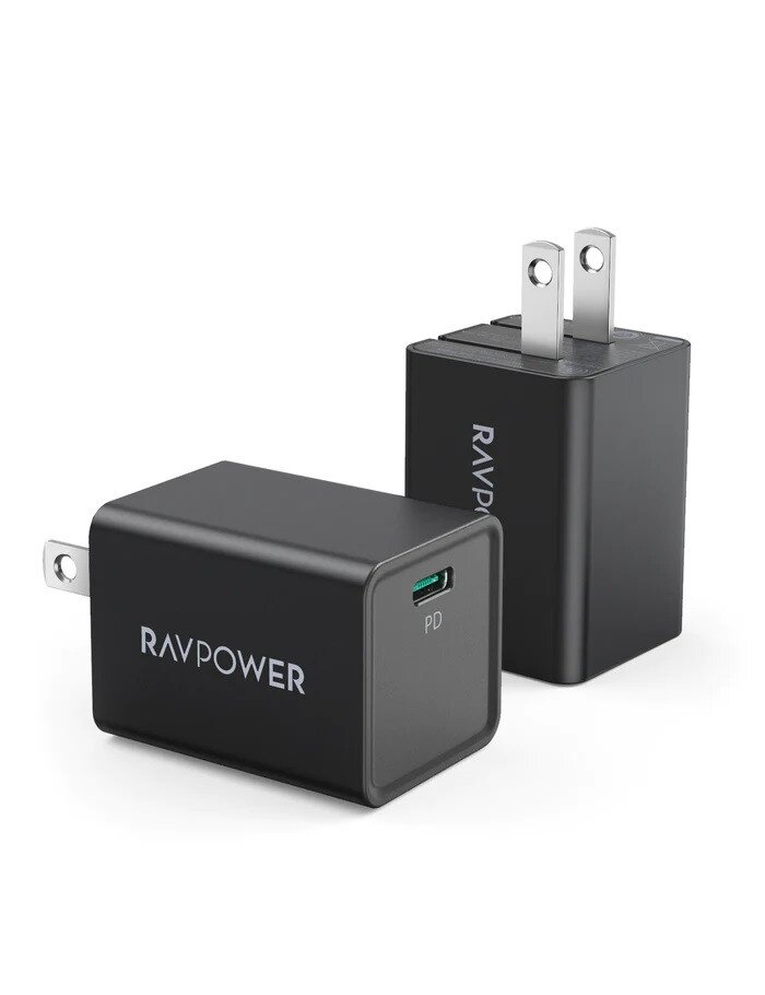 Buy RAVPower USB-C Charger, 2-Pack 30W Power Delivery Wall Charging ...