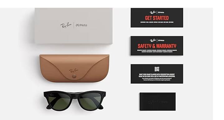 Buy Ray-Ban Meta Skyler Sunglasses (Gen 2) - Clear/Sapphire Transitions ...