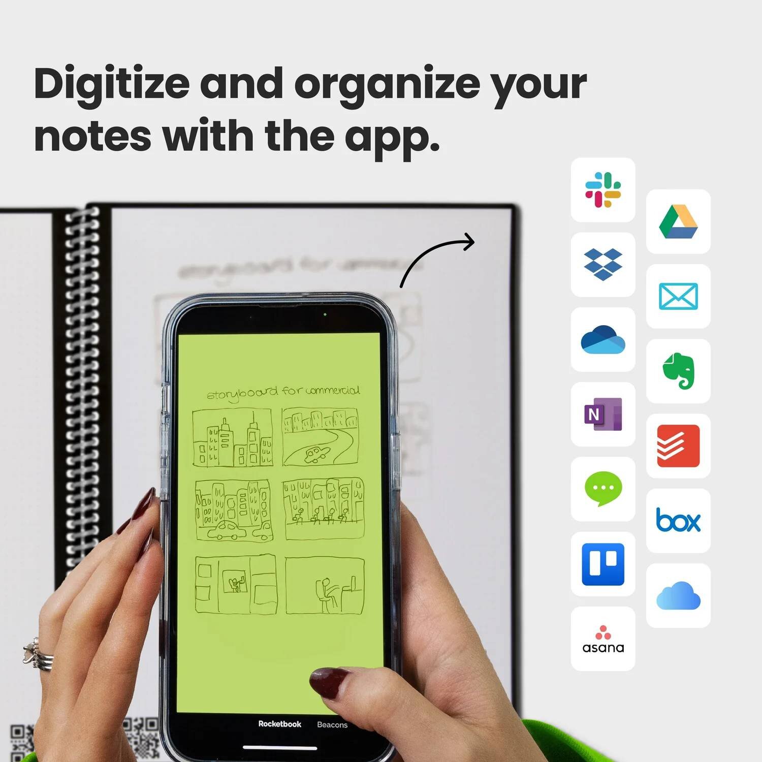 Buy Rocketbook Core Reusable Notebook (Next Gen) - Letter - Lined ...
