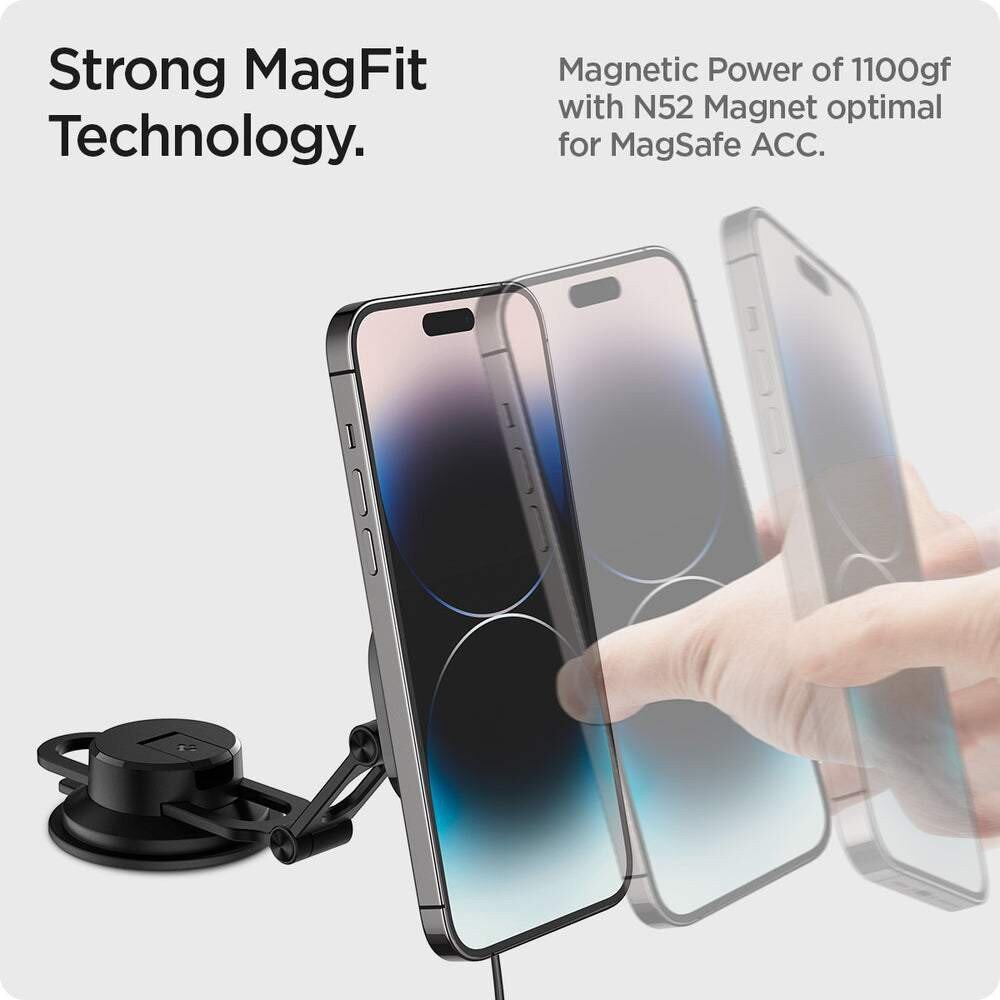 Buy Spigen OneTap Pro 3 Dashboard MagSafe Car Mount + Charger (MagFit ...