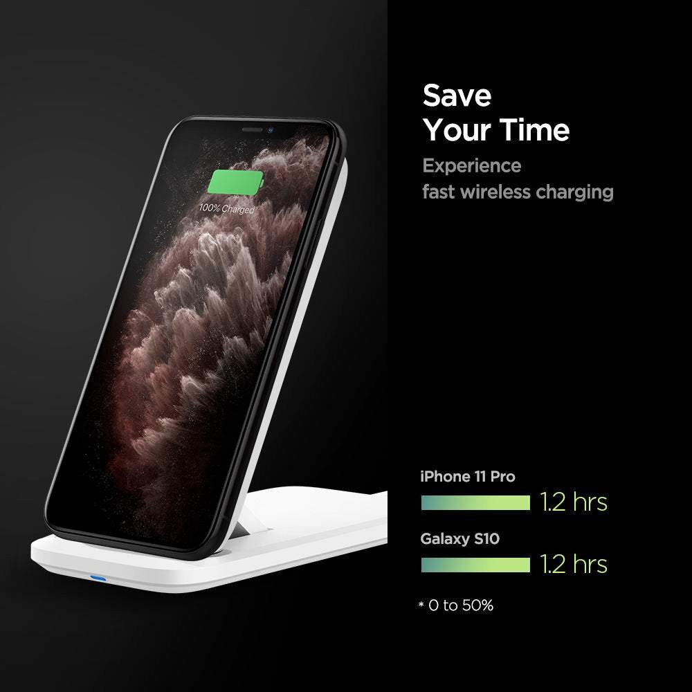 Buy Spigen SteadiBoost Flex 15W Universal Wireless Charger online in ...