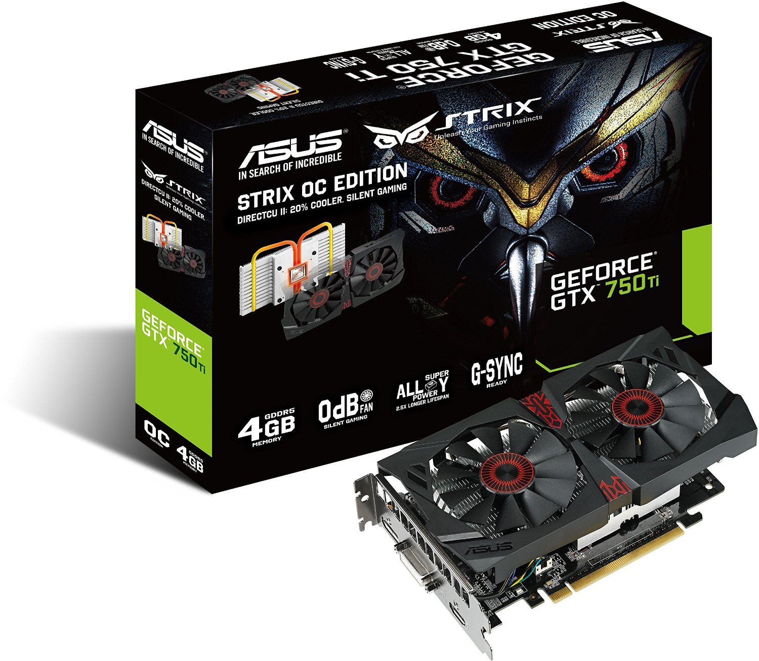 Buy ASUS GeForce GTX 750 Ti OC Edition 4GB GDDR5 Graphics Card online ...