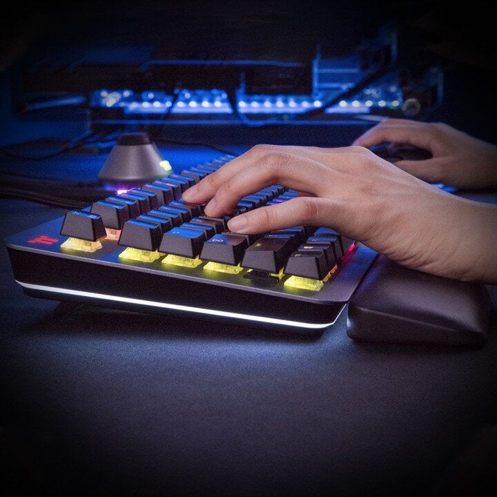Buy Thermaltake ARGENT K5 RGB Cherry MX Speed Silver Gaming Keyboard ...