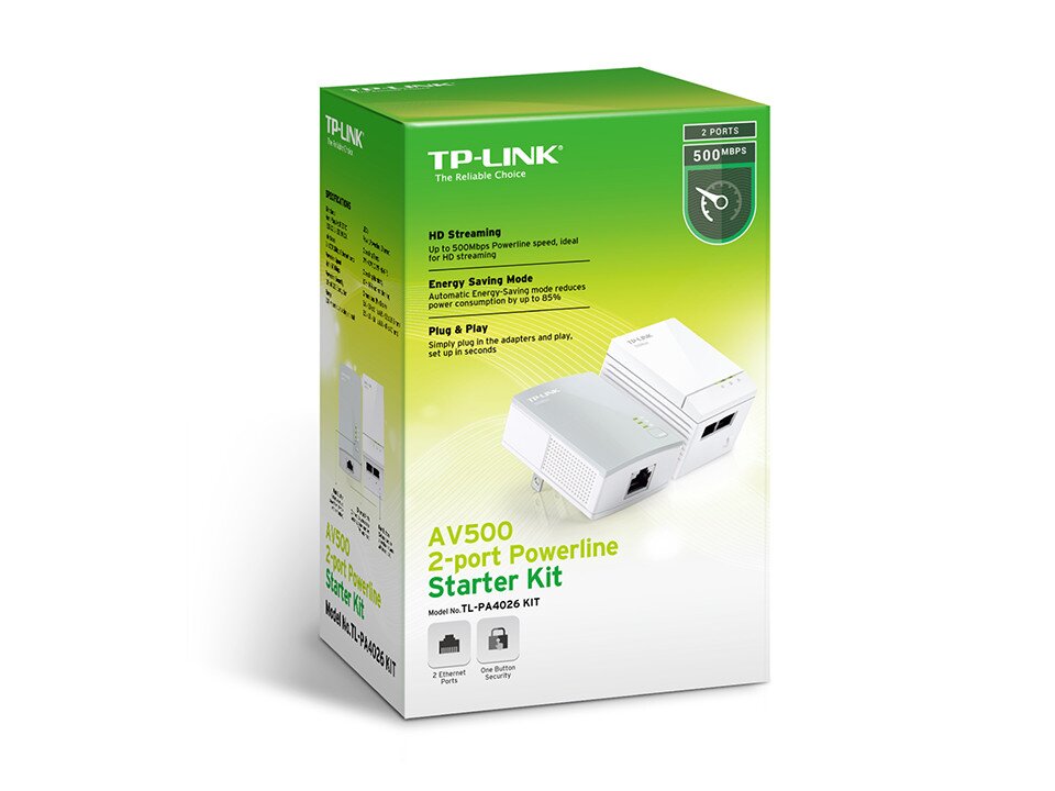 Buy TP-Link AV500 2-Port Powerline Starter Kit - TL-PA4026 KIT online ...