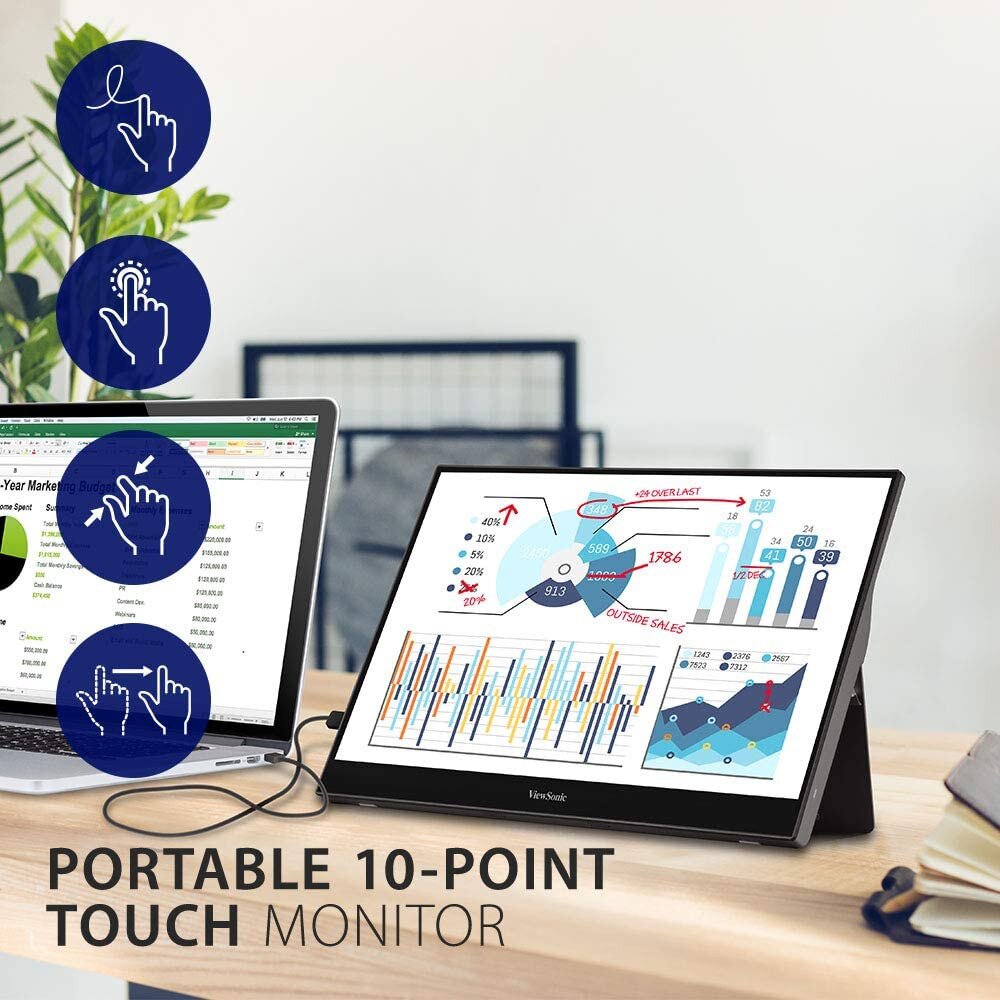 Buy ViewSonic TD1655 15.6" Portable 1080p IPS Touch Monitor online in ...