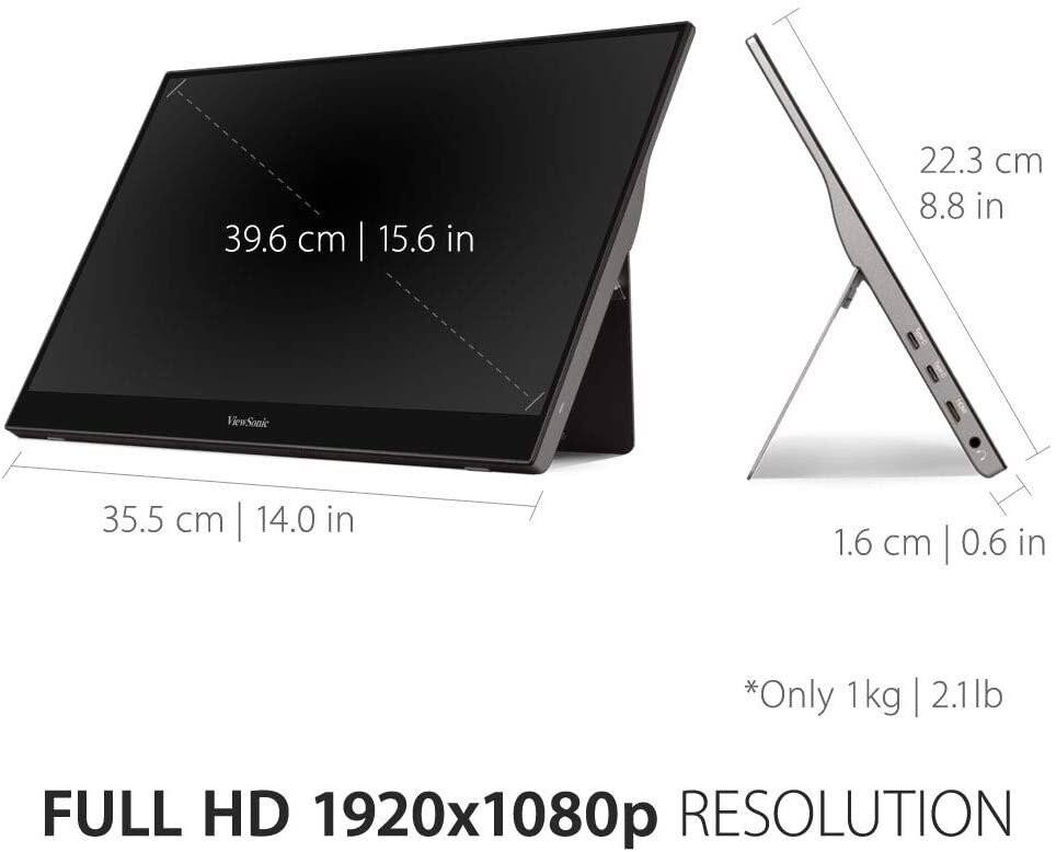 Buy ViewSonic TD1655 15.6" Portable 1080p IPS Touch Monitor online in ...