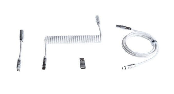 Buy Wooting Detachable USB-C Coiled/Straight Cable Set - Just White ...